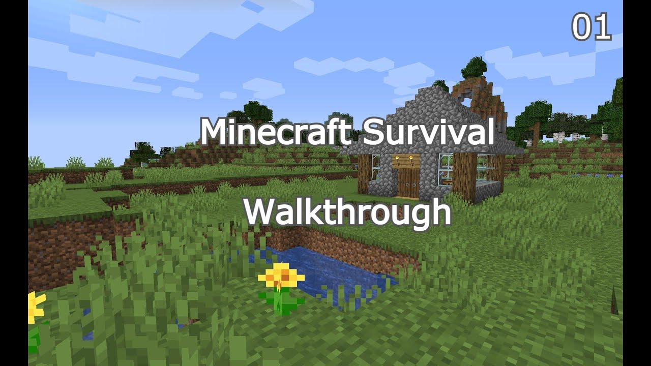 Minecraft walk through ep1 : An amazing start! - YouTube