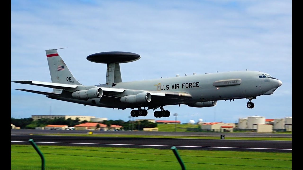 ️ USAF E-3 Sentry in Full Training at Lajes! Azores - YouTube