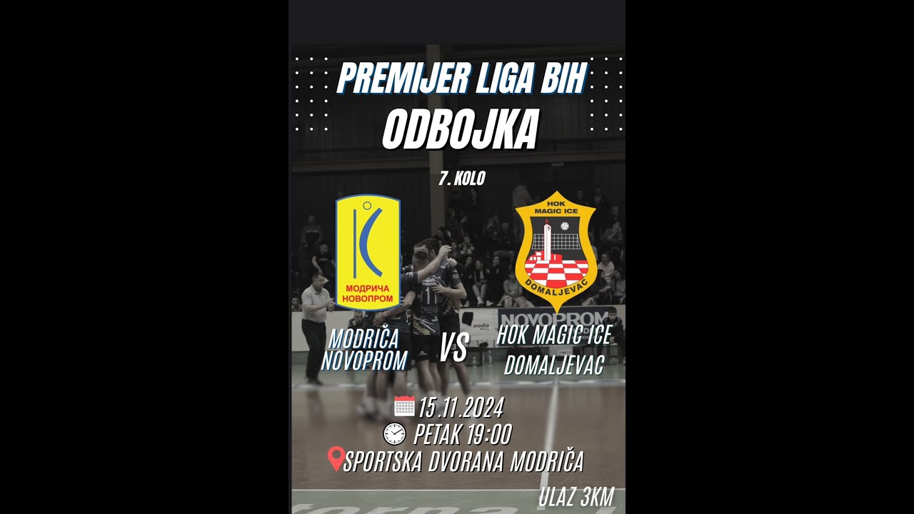 OK “Modriča-Novoprom” Modriča - HOK “Magic Ice"Domaljevac 15.11.2024 ...