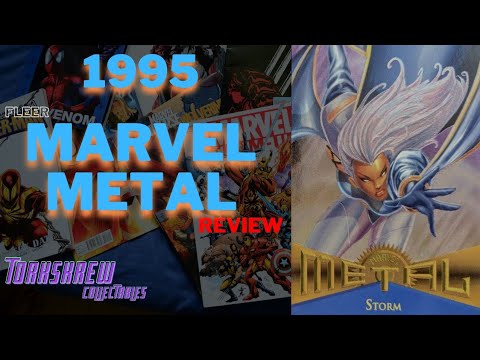 1995 MARVEL METAL TRADING CARDS | BASE SET | MARVEL CARDS REVIEW - YouTube