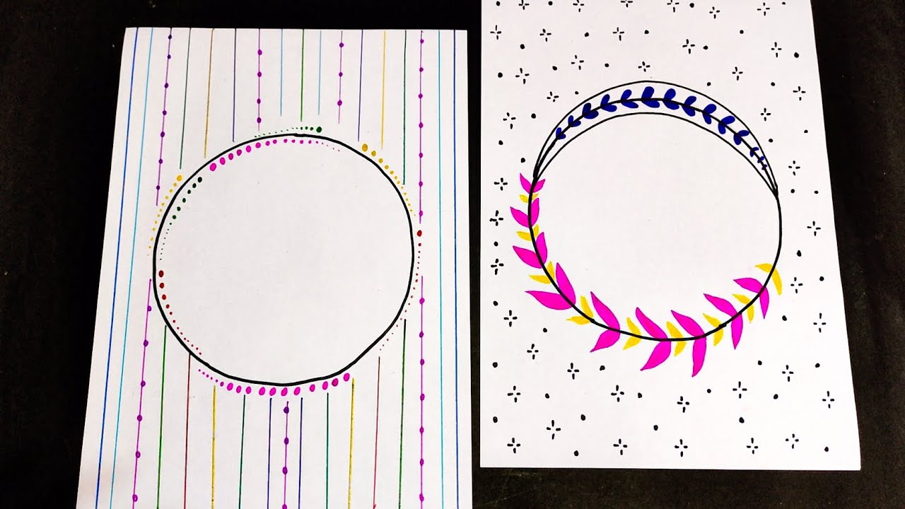 Circle front page design for project/Assignment||Front page design ️ ...