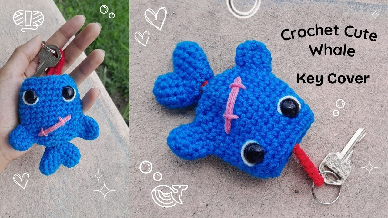 Cute Whale Key Holder | Easy Beginner Tutorial ♡ - YouTube