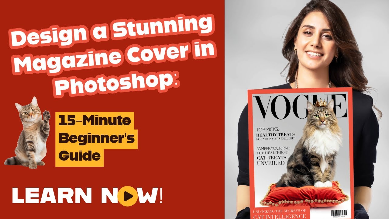 Create a Magazine Cover in Photoshop: 15-Minute Beginner's Guide - YouTube