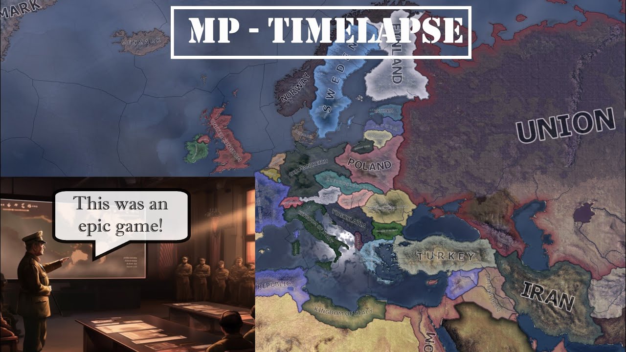 HOI4 Timelapse - MP - Hygge HOI Blitz 18th of May - Multiplayer - YouTube