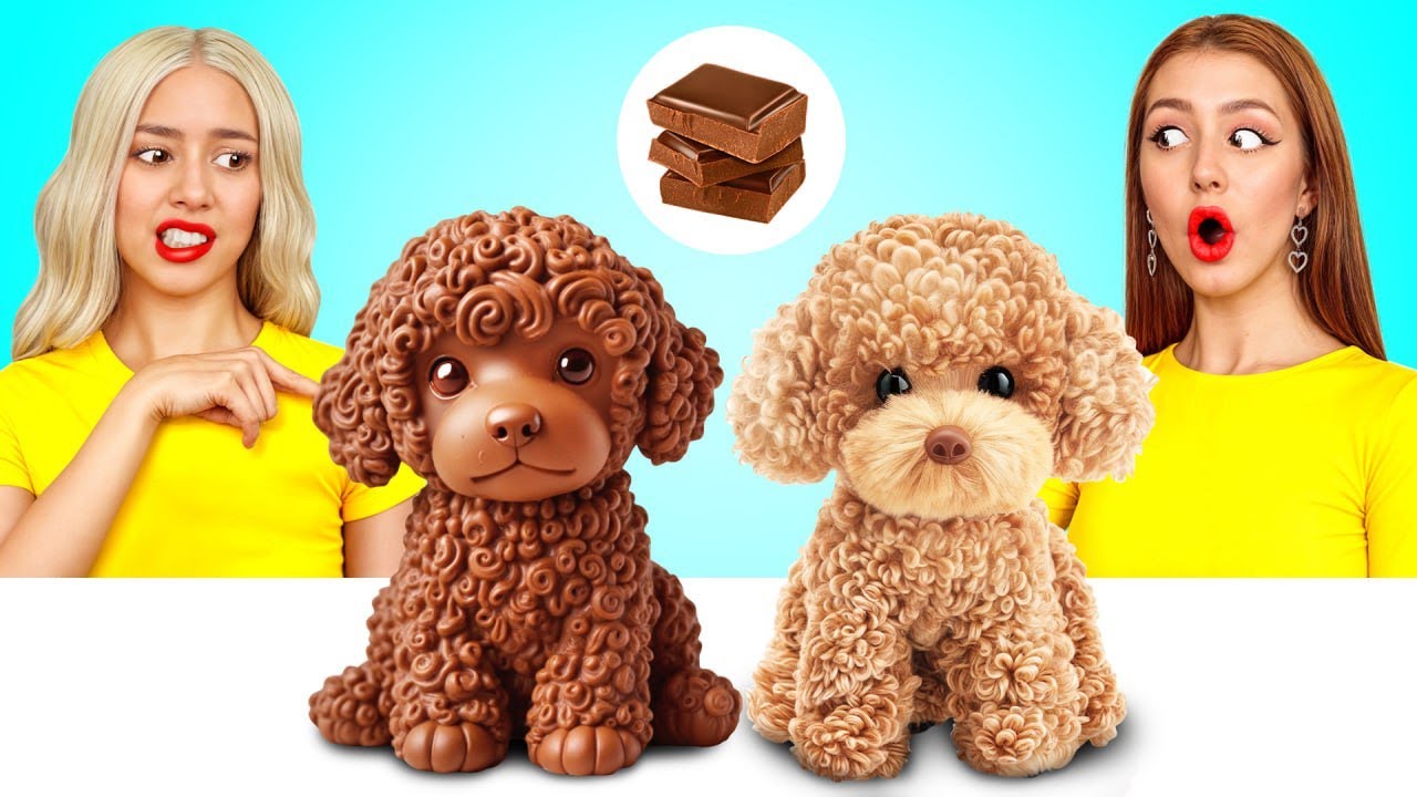 Chocolate vs Real Food Challenge | Kitchen Tricks & Cooking Competition ...