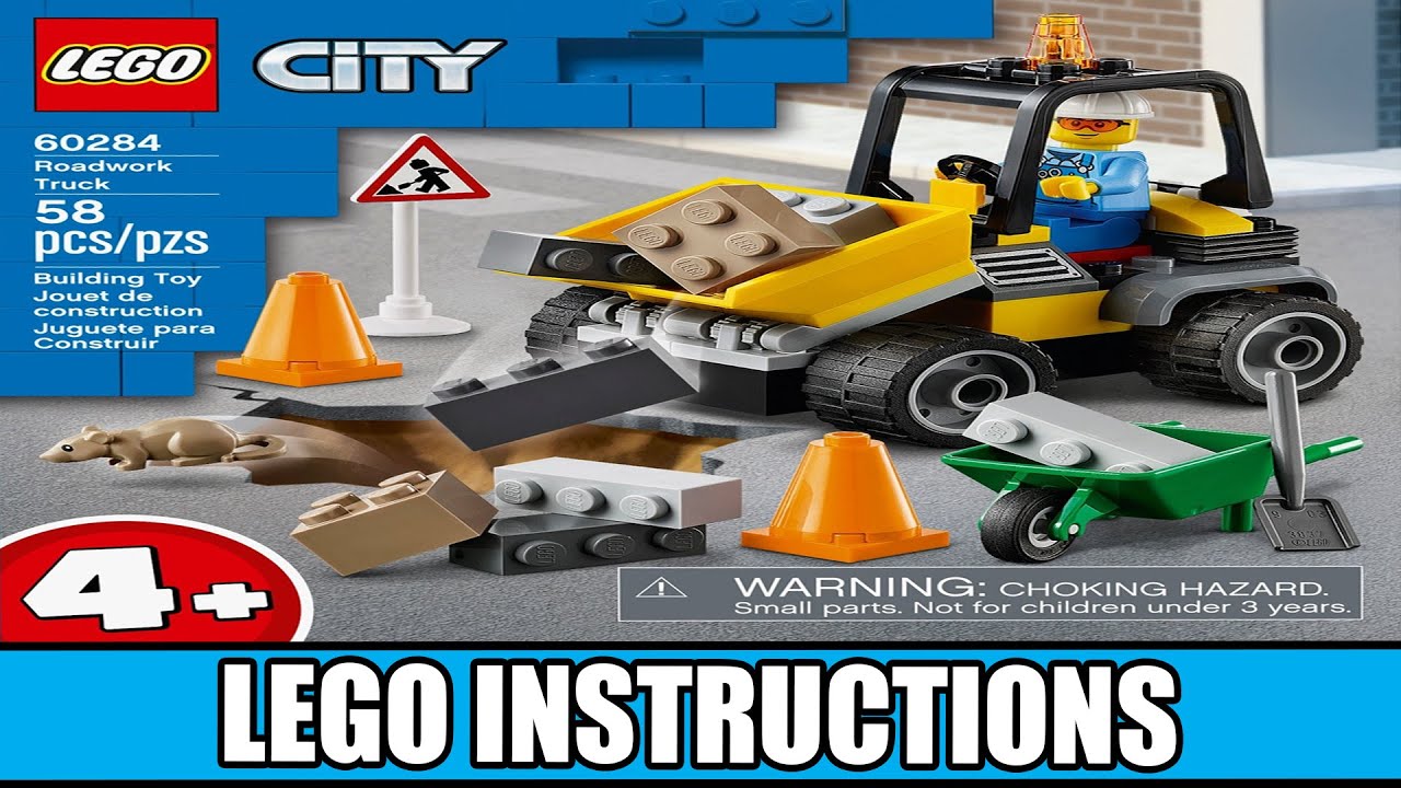 LEGO Instructions – Roadwork Truck – 60284 LEGO City - YouTube
