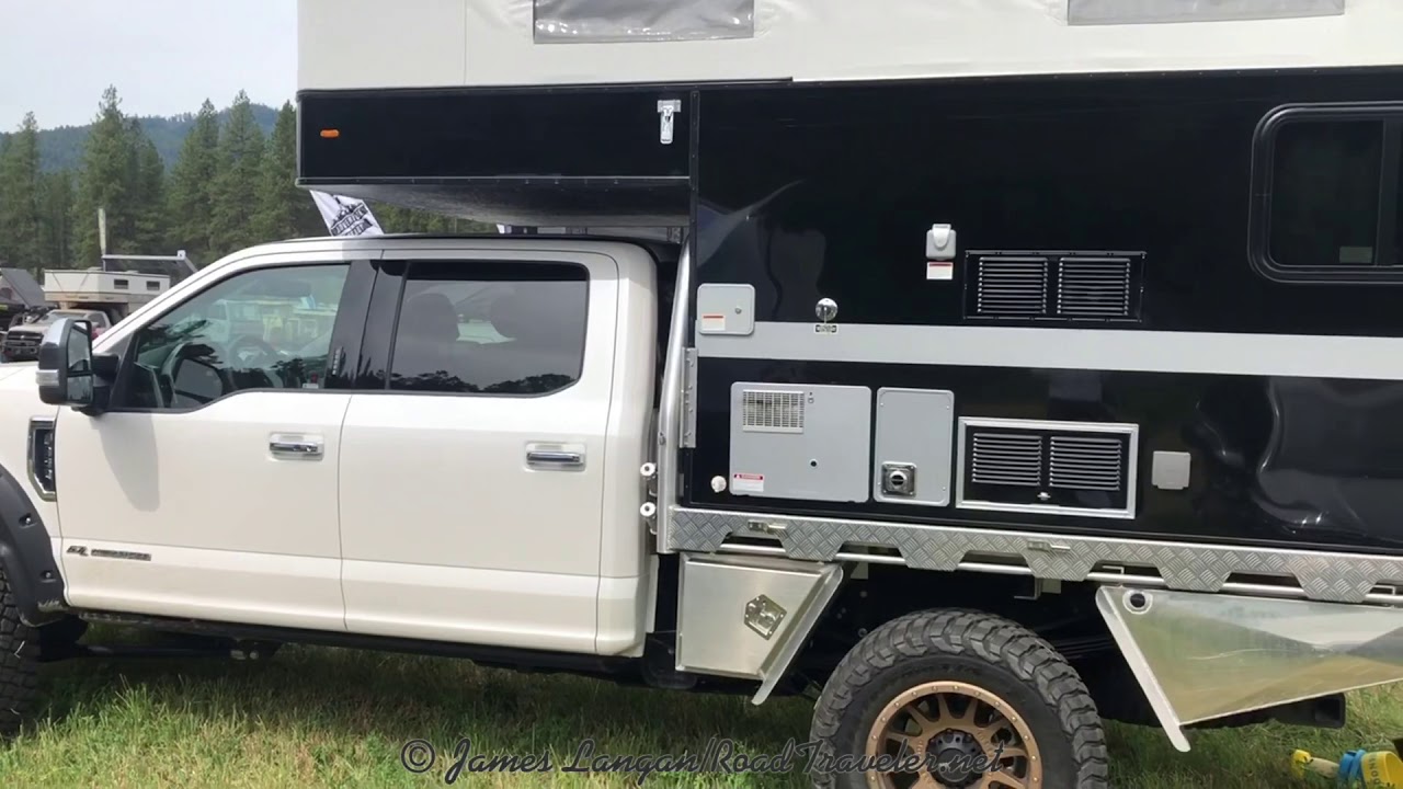 Ford F350 Power Stroke flatbed camper at Northwest Overland Rally ...