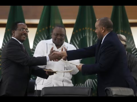 tplf and pp Peace agreement signing and press briefing from Pretoria ...