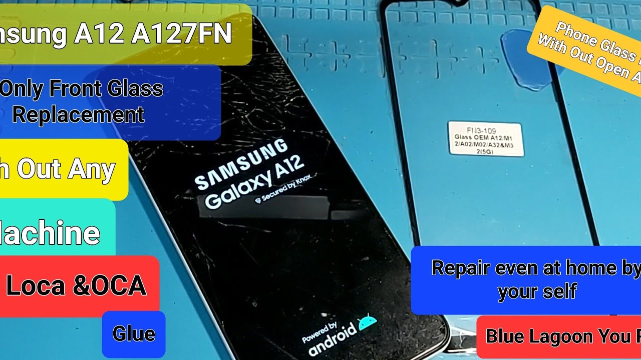 Samsung A12 Only Front Glass Replacement By Glass Repair Expert No Need ...