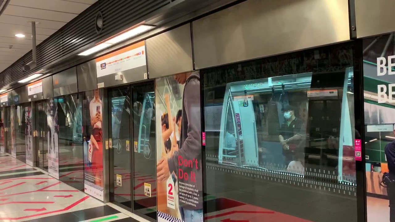 SMRT Trains CCL Alstom Metropolis C830C [861] departing Botanic Gardens ...