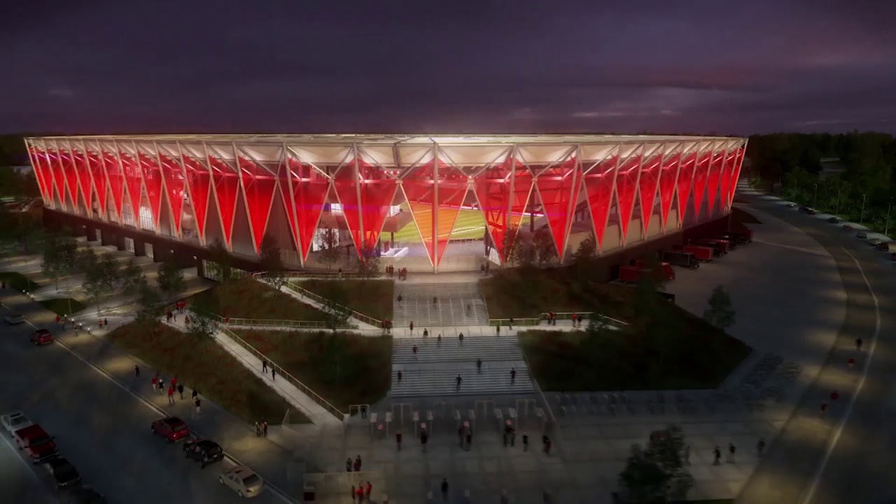 Railyards Stadium Flyover - YouTube