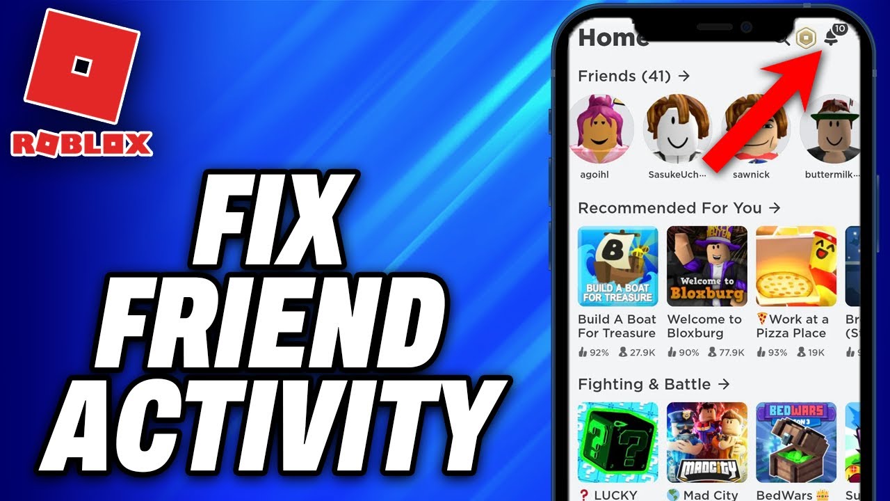 How To Fix Friend Activity on Roblox - Easy Fix - YouTube