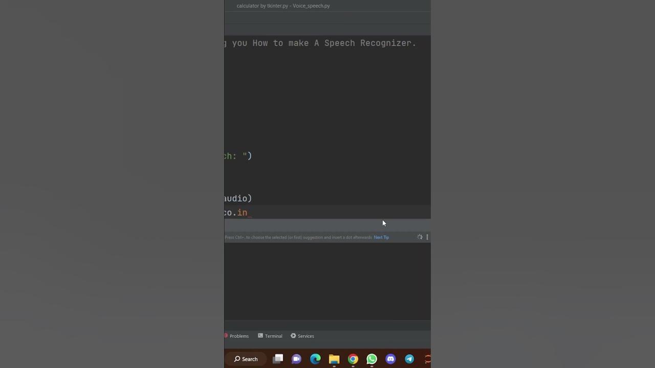Speech Recognition in Python - YouTube