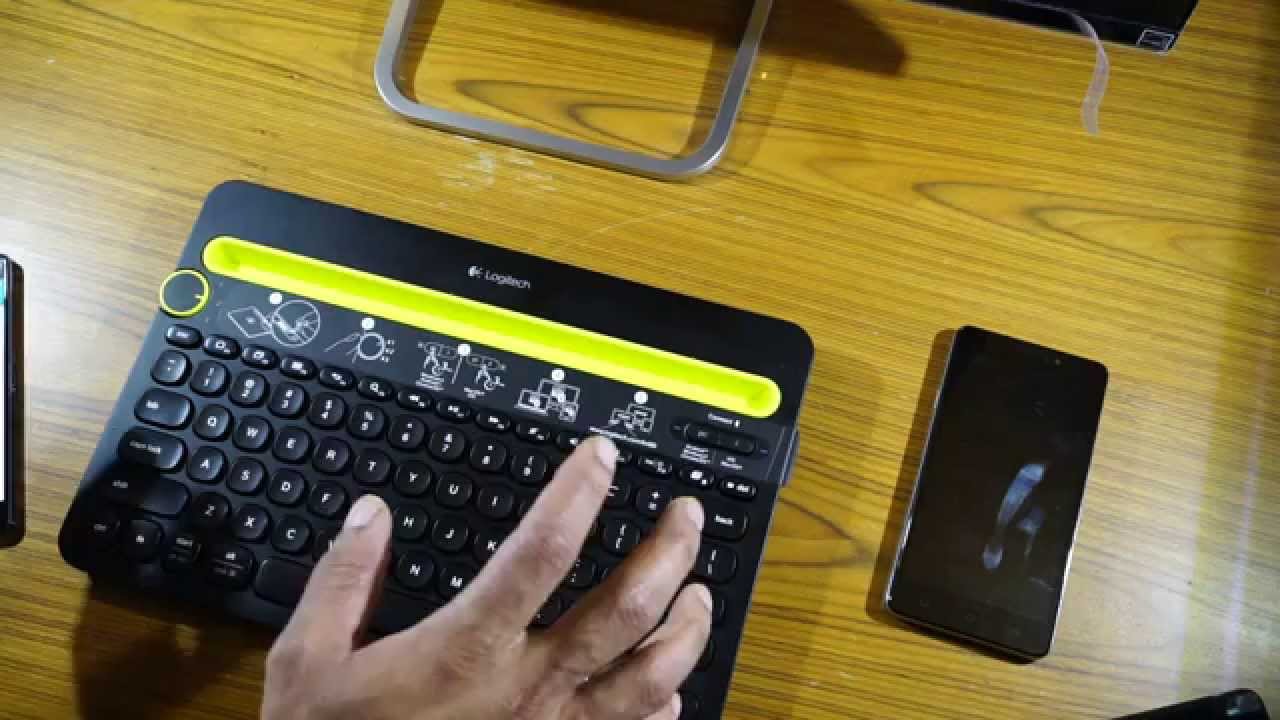 Logitech K480 wireless Keyboard - Review - YouTube