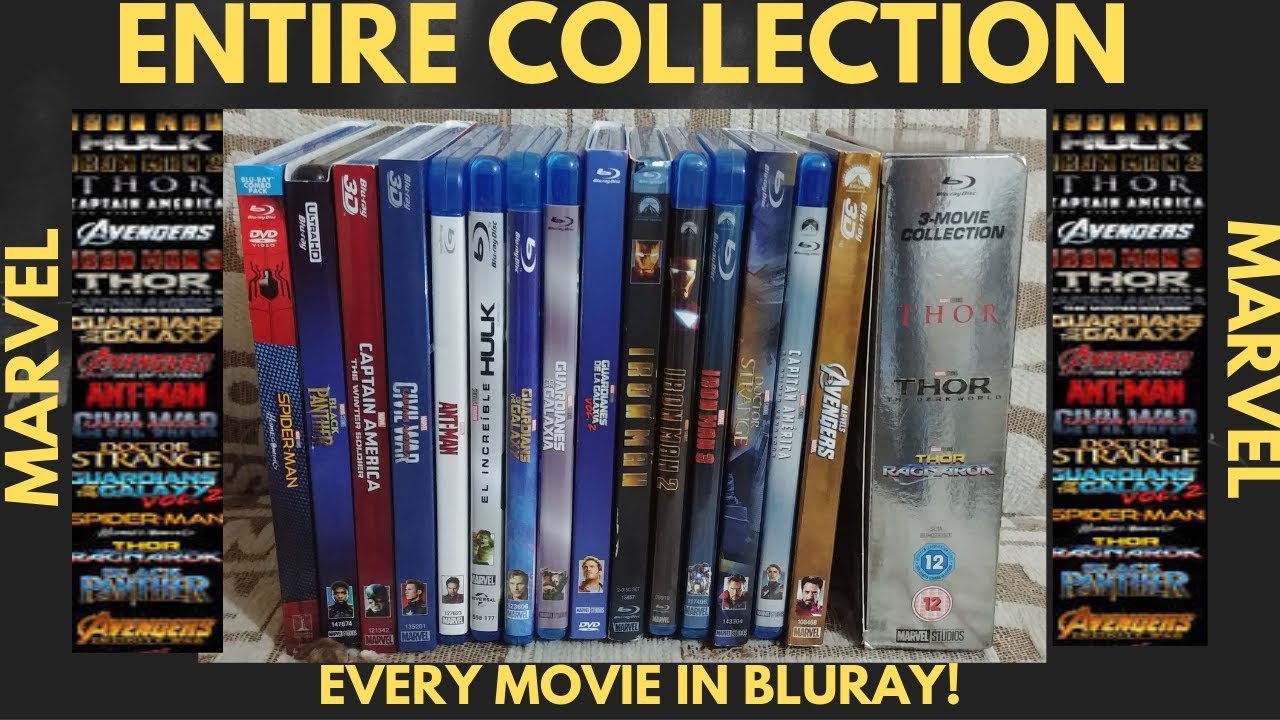 My entire MCU movie collection in Bluray! - YouTube