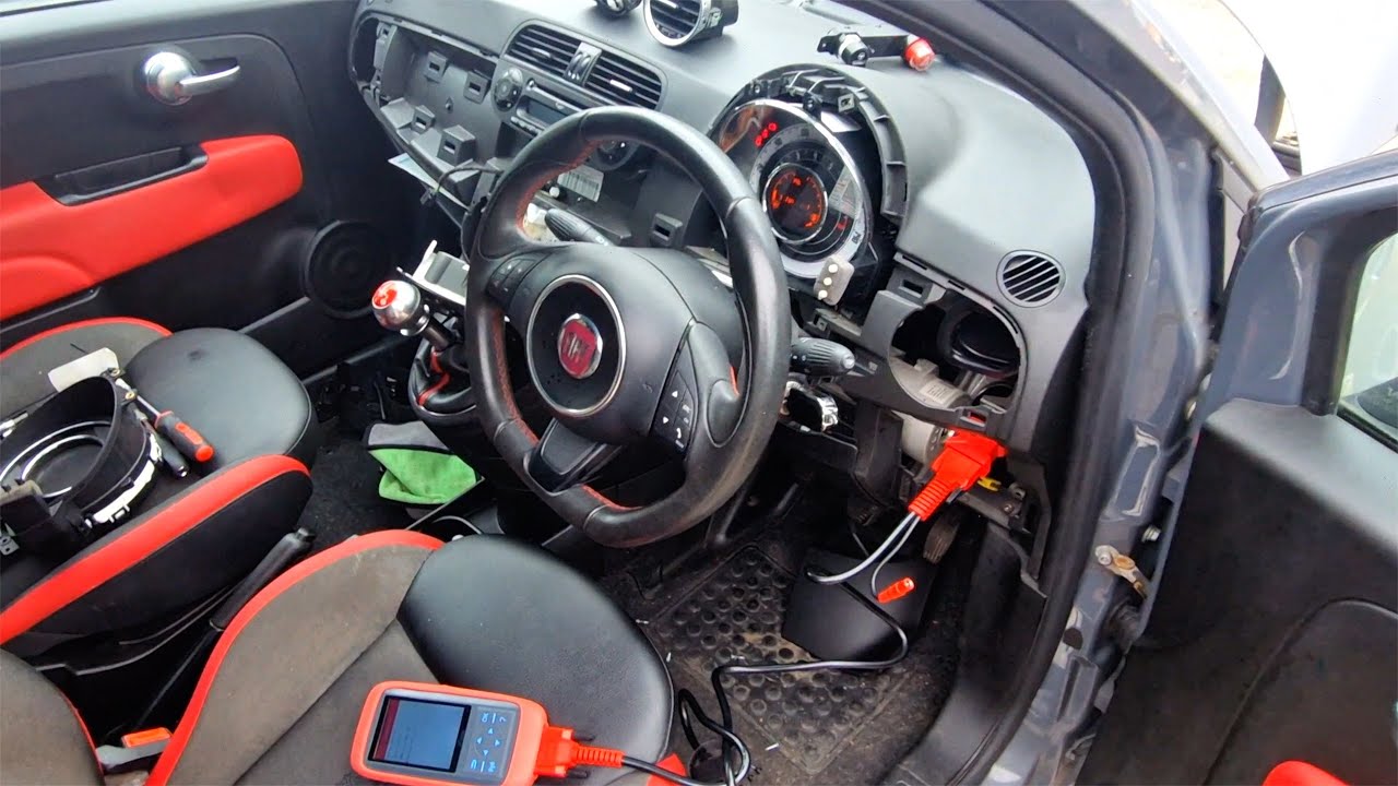 Taking Apart The Interior Of The Fiat 500 - YouTube