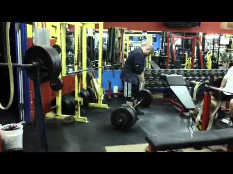 Week 1 of 4 Modified Russian Deadlift Routine. 525 X 5 - YouTube