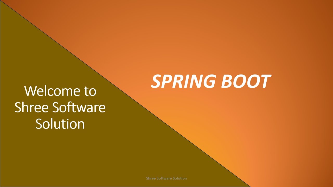 Part : 1 - Let's Start Spring boot - YouTube