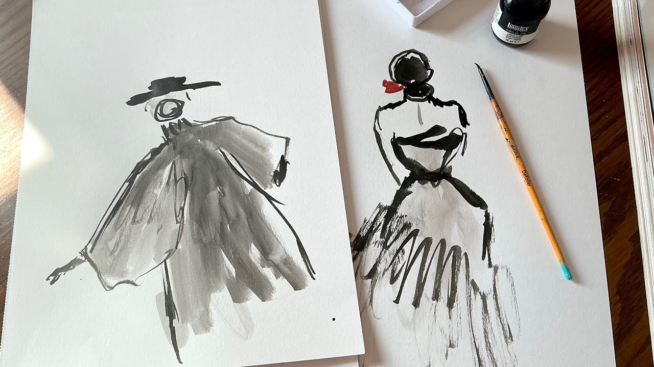 Fun & Easy Fashion Figure Drawing for Beginners -Art Tutorial - YouTube