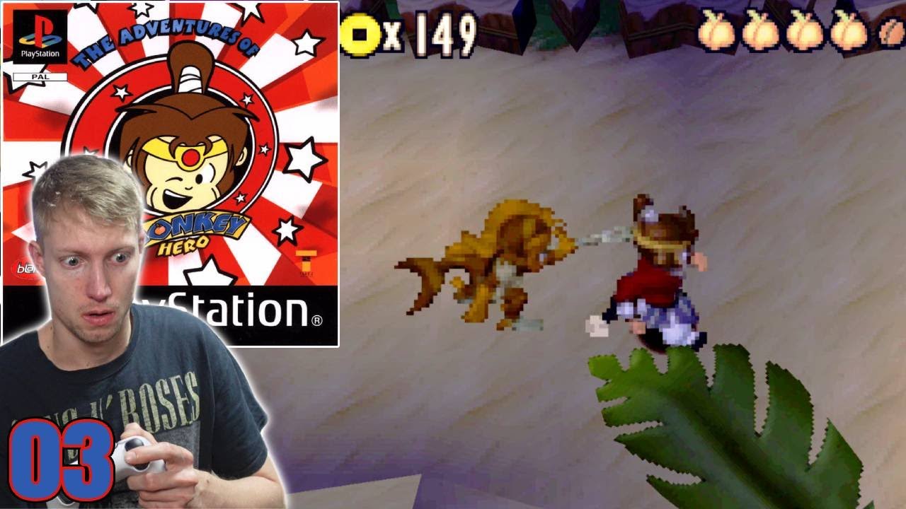 STEUERUNG macht mich fertig! Monkey Hero 🦍 (PS1) 1999 #03 - YouTube