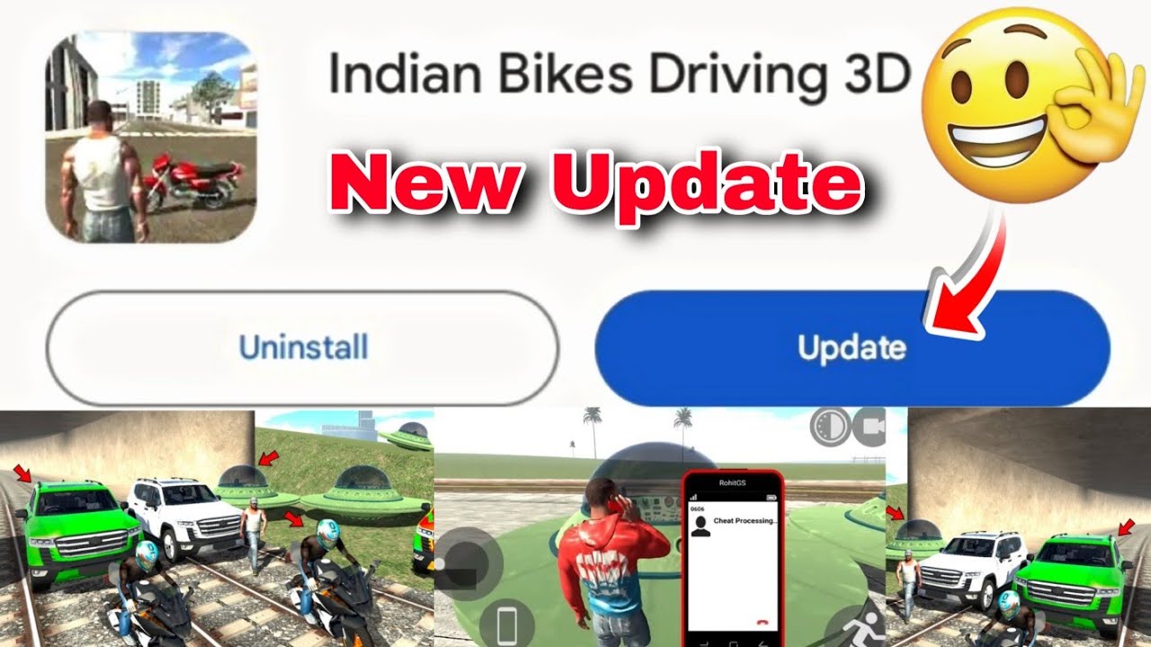 Ufo Cheat Code? Indian Bike Driving 3d New Update Live || Finally New Update Indian Bikes ...