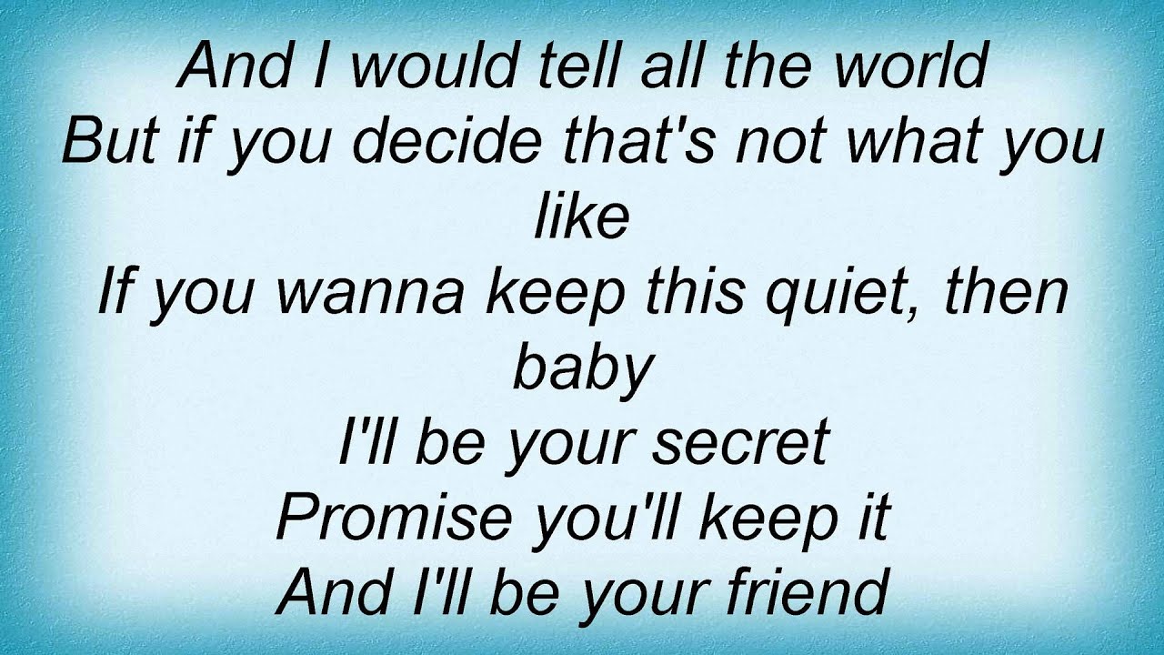 Luis Fonsi - Secret Lyrics - YouTube