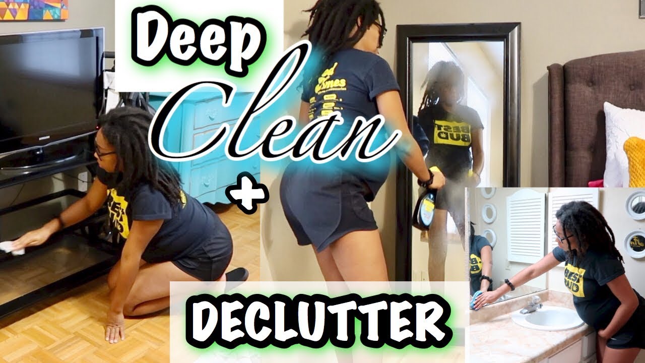 Deep Clean + Declutter Before Baby | 8 Months Pregnant! - YouTube