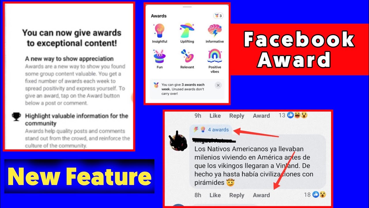 You Can Now Give Awards to Exceptional Content Facebook | Facebook ...
