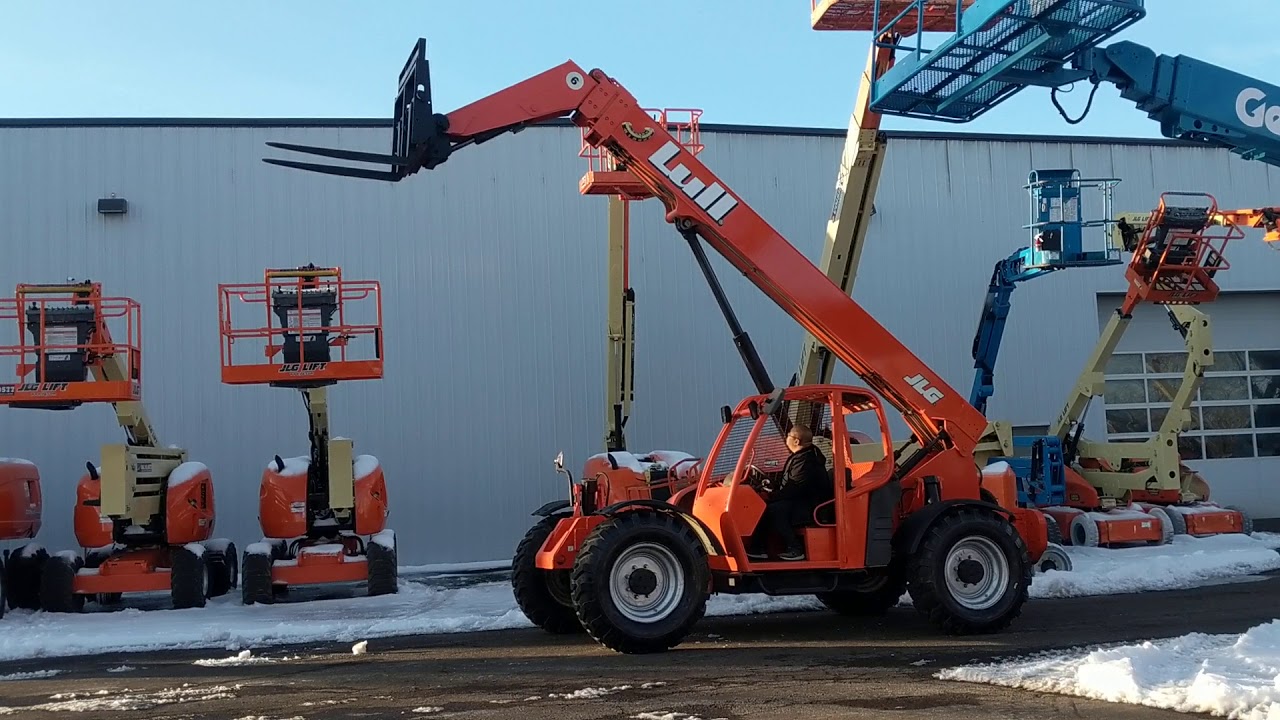 2006 Lull 644E-42 6000lb Pneumatic Diesel Telehandler STK 6766 - YouTube