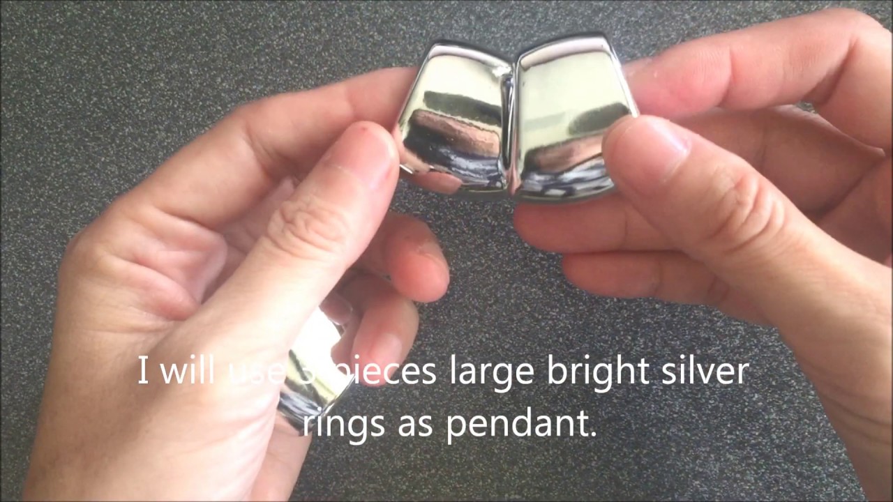 How to make a loop scarf with magnetic end caps - YouTube