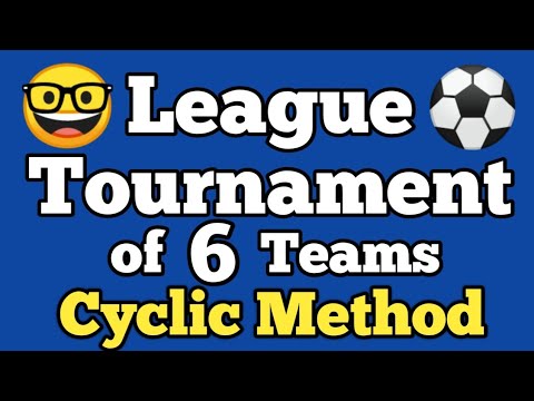 League tournament of 6 teams by using Cyclic method | cyclic method ...