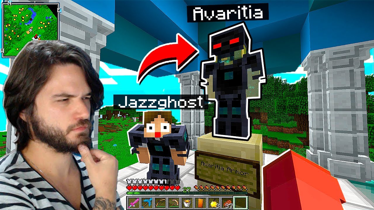 JAZZGHOST USOU CRIATIVO PARA CONSEGUIR AVARITIA NO MINECRAFT IMORTAL 😱 ...