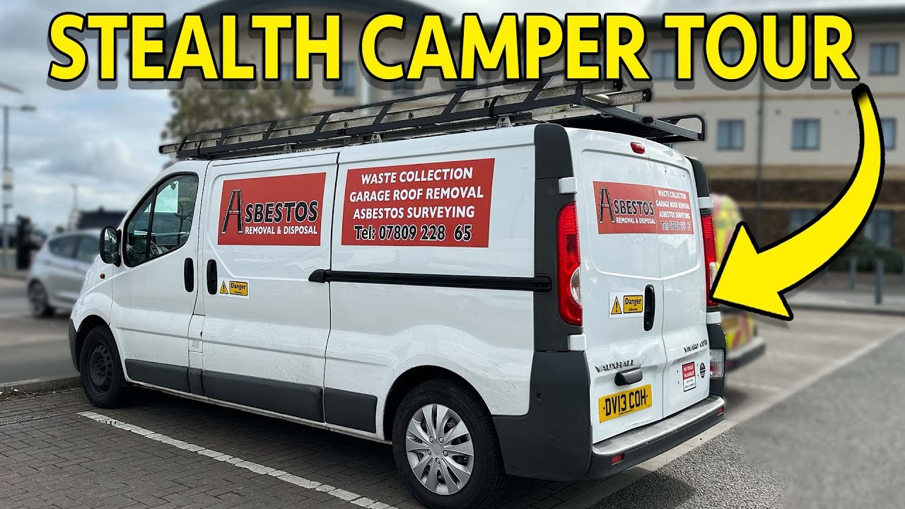 STEALTH CAMPER VAN TOUR | Exceptionally ORGANISED Builders Van ...