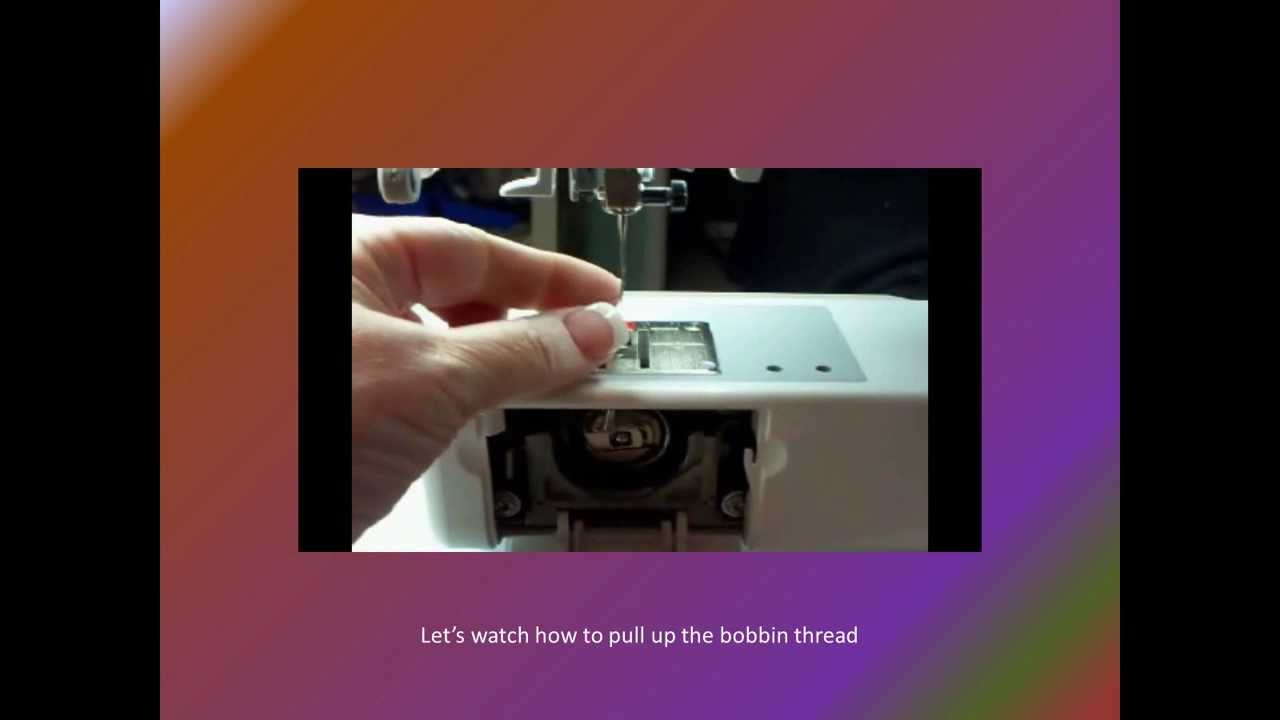 Threading a sewing machie - YouTube