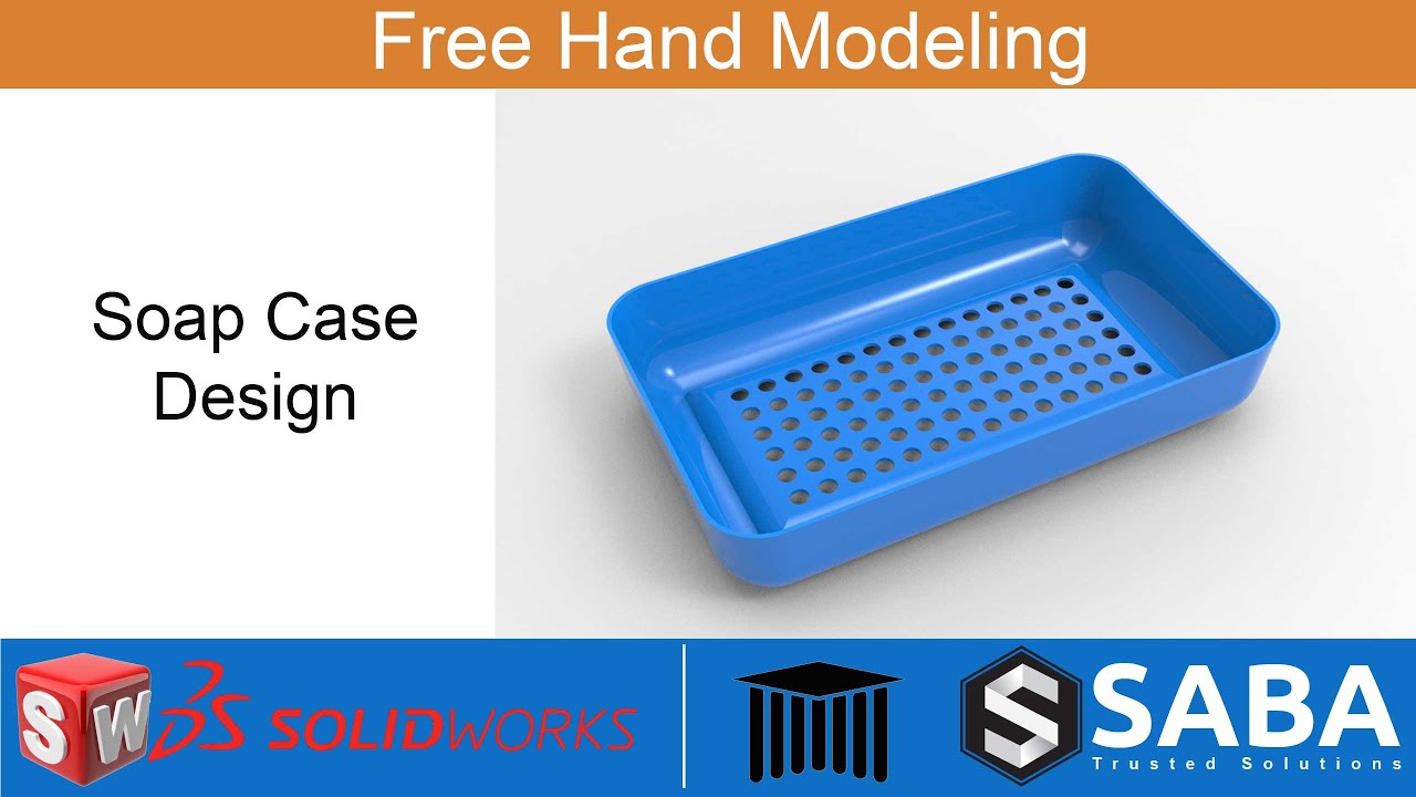 Solidworks Exercise #53 Soap case design and rendering in Keyshots ...