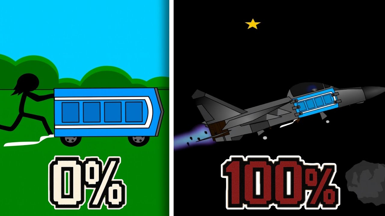 Aku Merakit 100% Pesawat Jet di Potty Racers 2 - YouTube