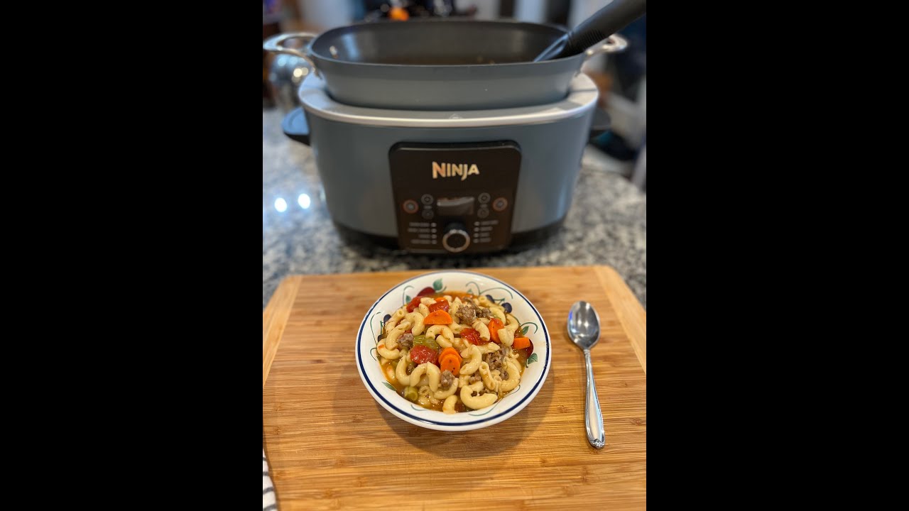 Let's try out my new Ninja Foodie Possible Cooker and make Minestrone ...