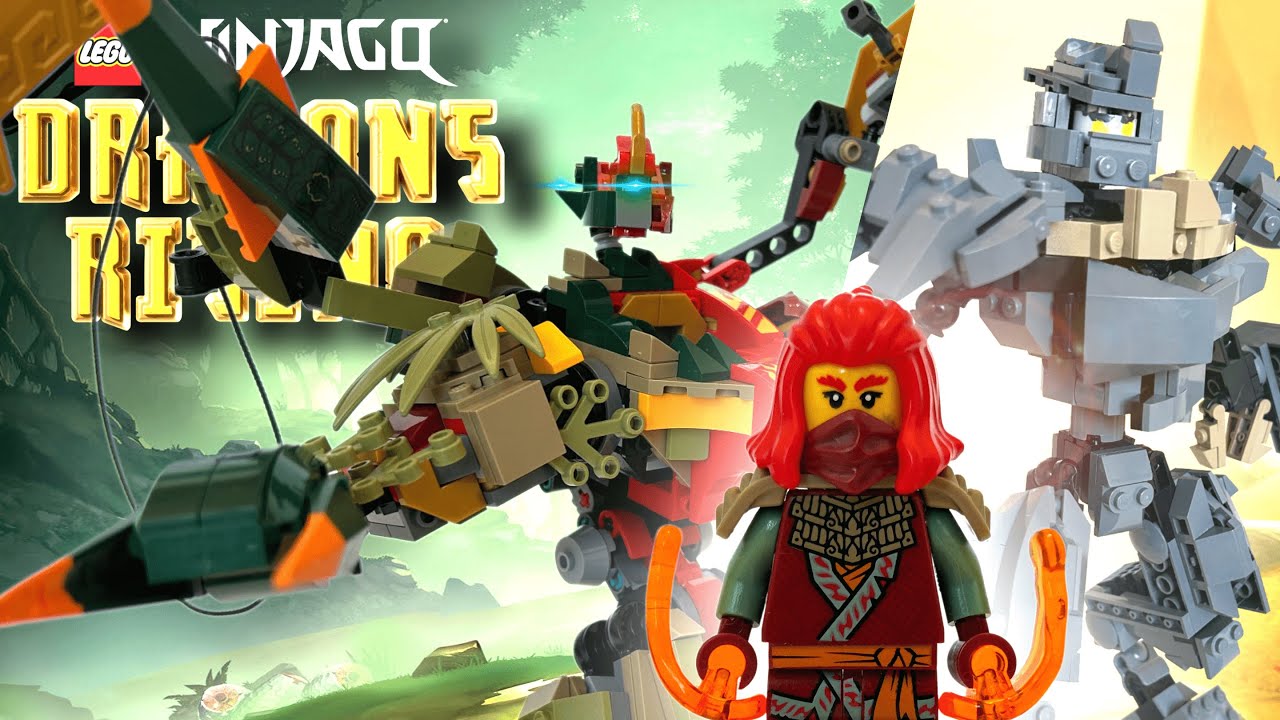 Wyldfyres Climber Mech & Cole's Rock Form | Ninjago Dragons Rising ...