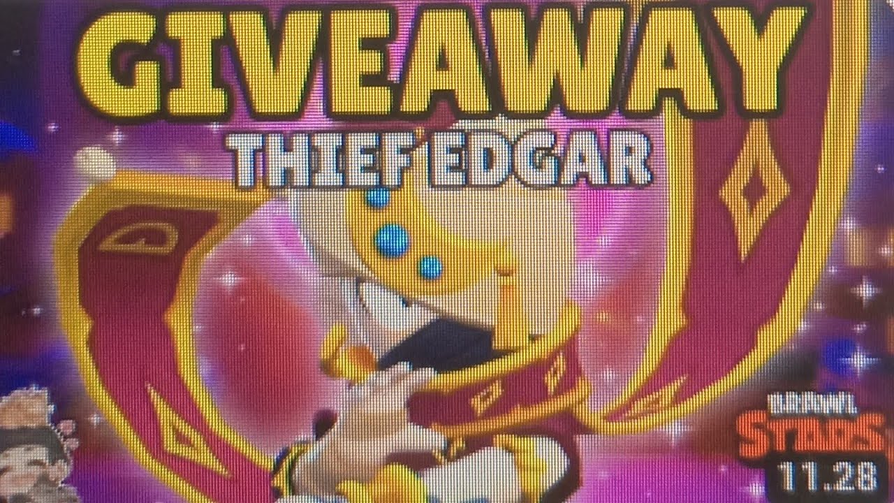 BRAWL STARS GIVEAWAY THIEF EDGAR - YouTube