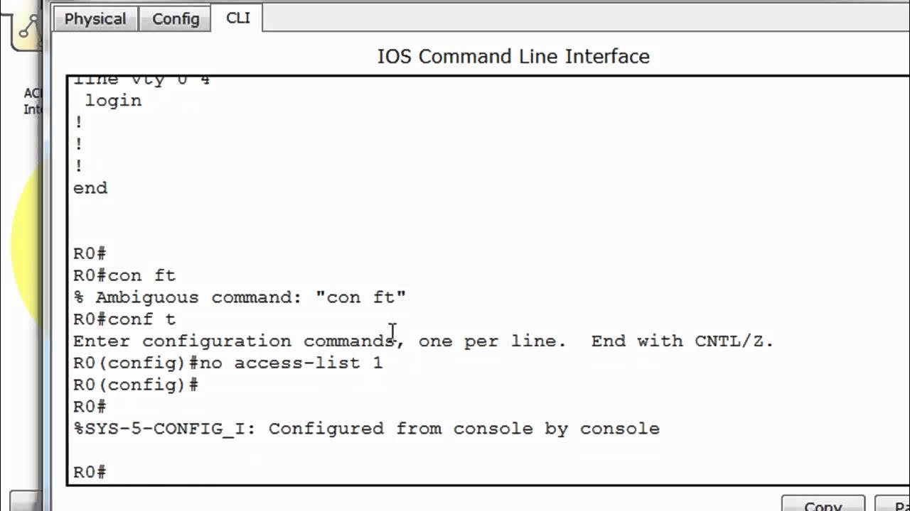 Standard Access List (ACL) for the Cisco CCNA - Part 2 - YouTube