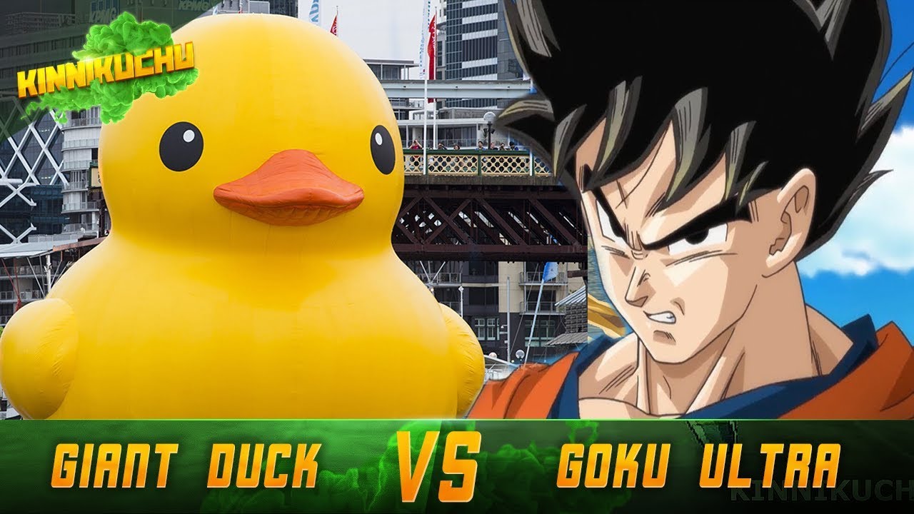 Goku Ultra Instinct vs Giant Rubber Duck (Pato Gigante de Hule) | DBZ ...