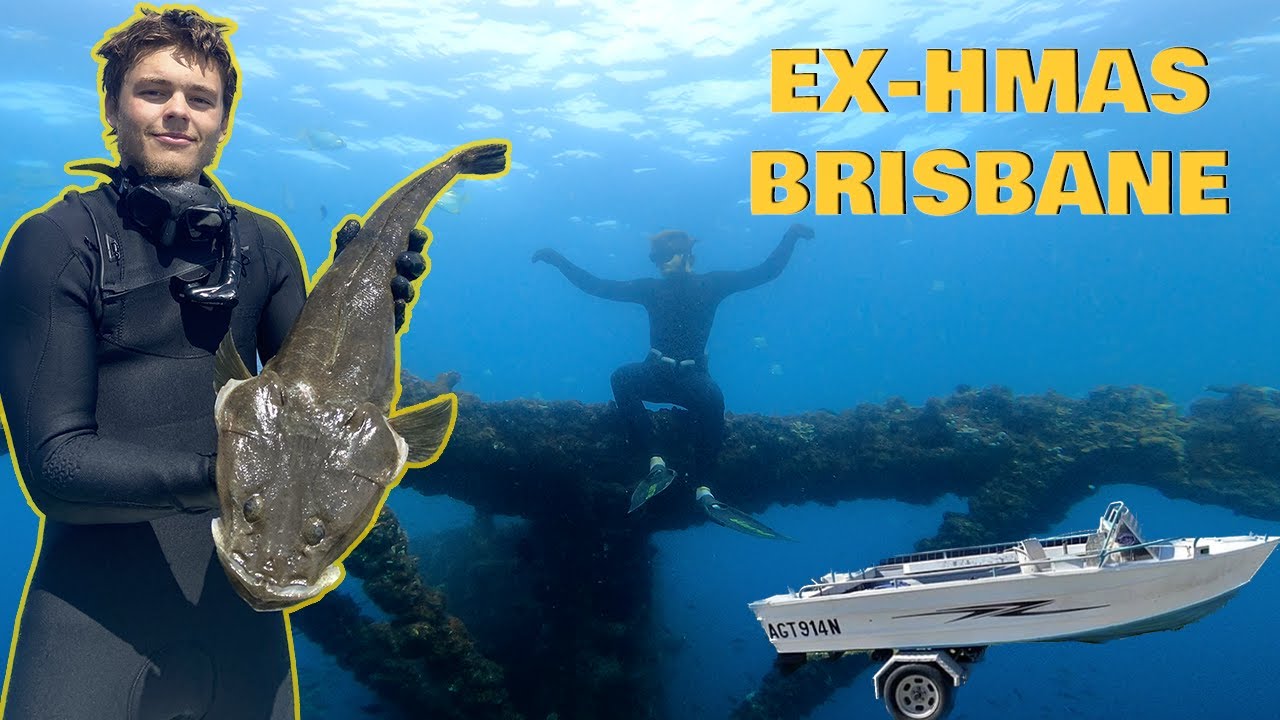 Spearfishing sunshine coast - EX HMAS BRISBANE. - YouTube