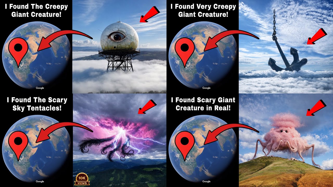 🔥TOP 5 Most Scary Giant Creature On Google Earth & Google Maps 🌎! - YouTube
