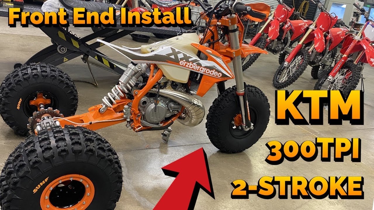 2021 KTM 300 XC-W TPI 2 STROKE TRIKE BUILD Erzbergrodeo PART 2 Front ...
