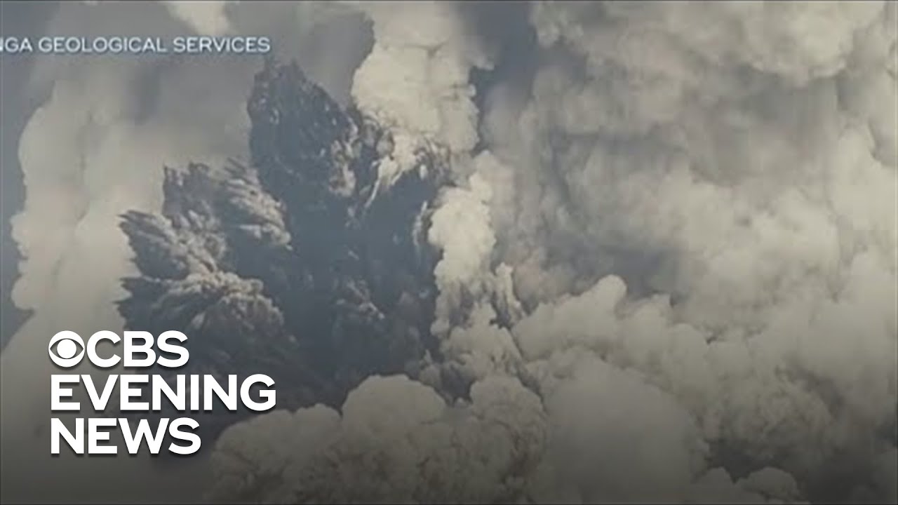 First images of Tonga volcano devastation - YouTube