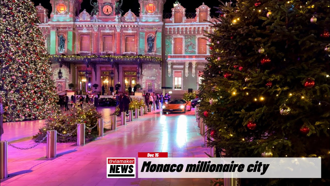 Monaco Millionaire City — Christmas Nights of Pure Luxury - YouTube