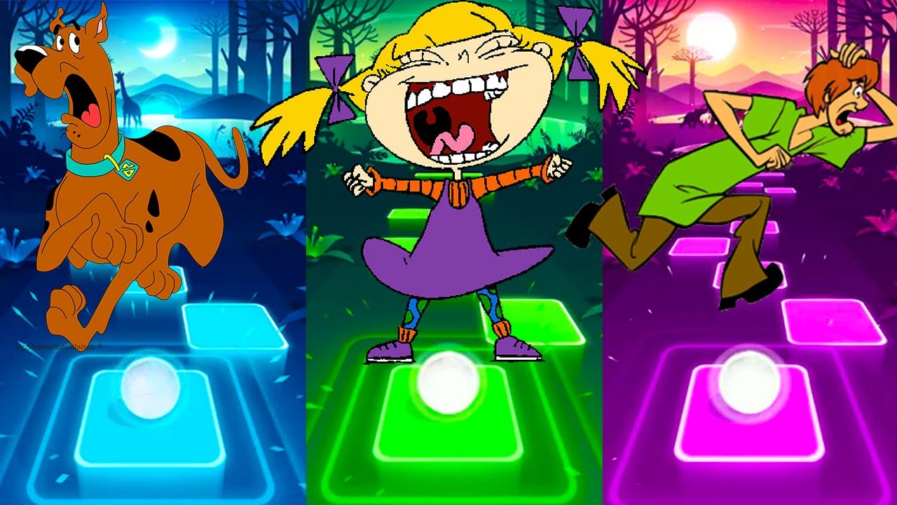 Scooby-Doo and Shaggy Rogers VS Angelica Pickles (Rugrats) in Tiles Hop ...