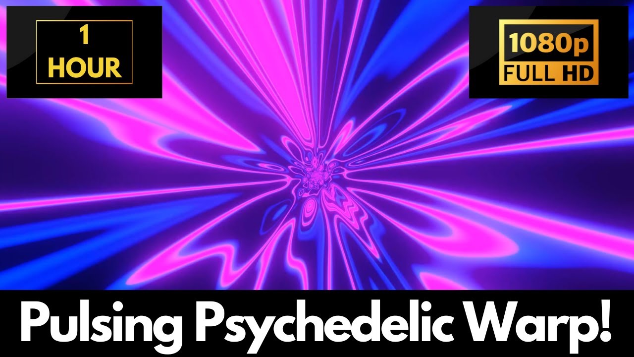 Pulsing Psychedelic Warp – 1 HOUR LOOP Satisfying Background Video ...