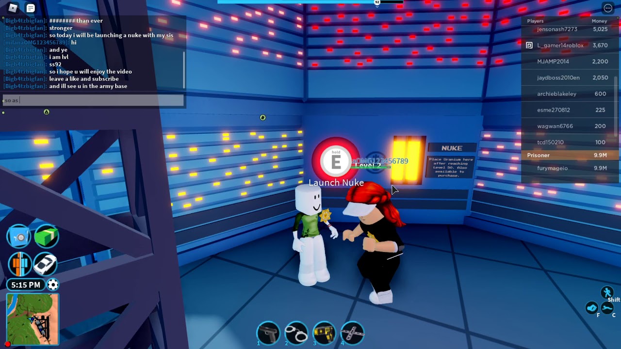 Launching a Nuke!!!! Roblox Jailbreak - YouTube
