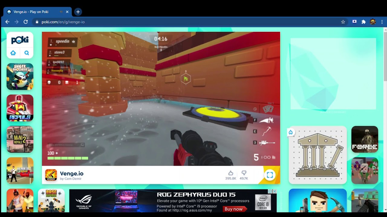 VENGE.IO | PLAY ON POKI | FIRST VIDEO - YouTube